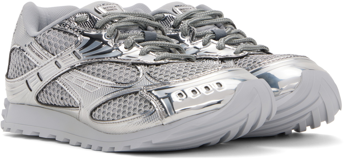 Bottega Veneta Silver Orbit Sneakers Bottega Veneta