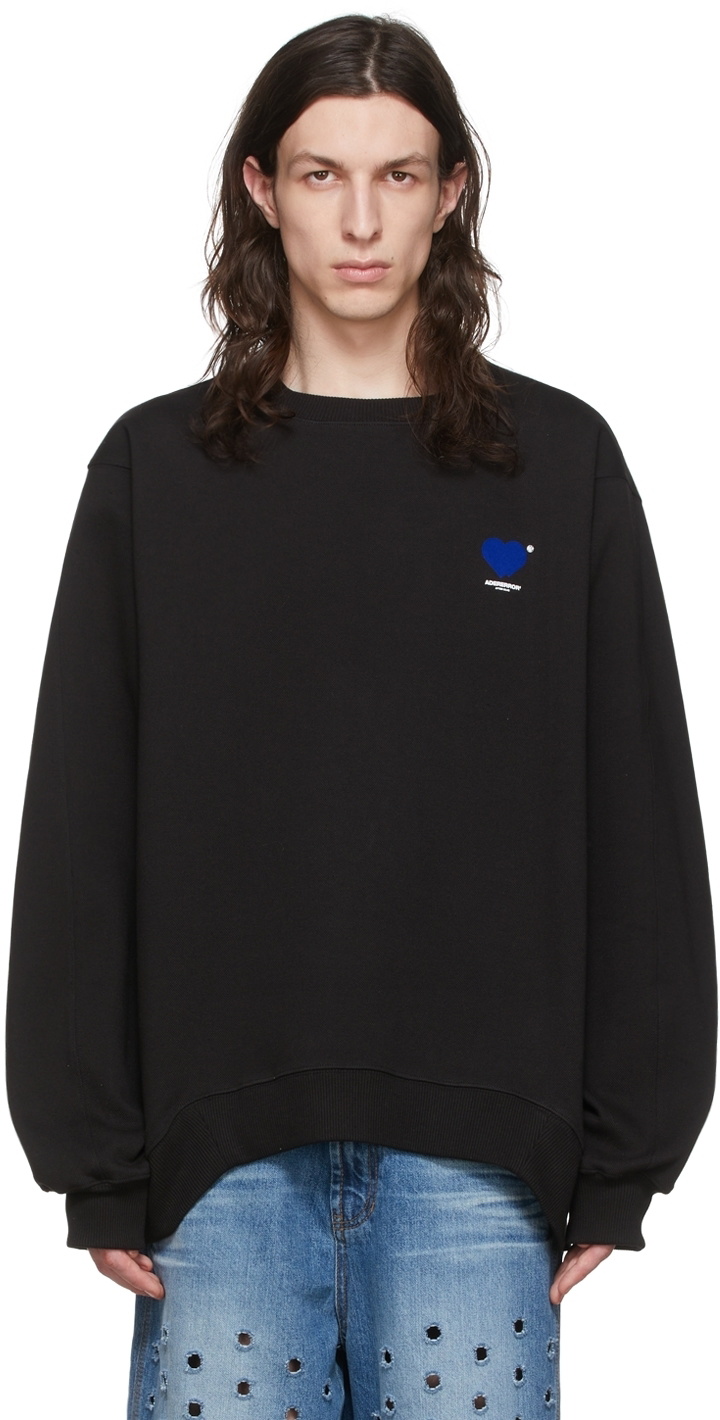 ADER error Black Cotton Sweatshirt ADER error
