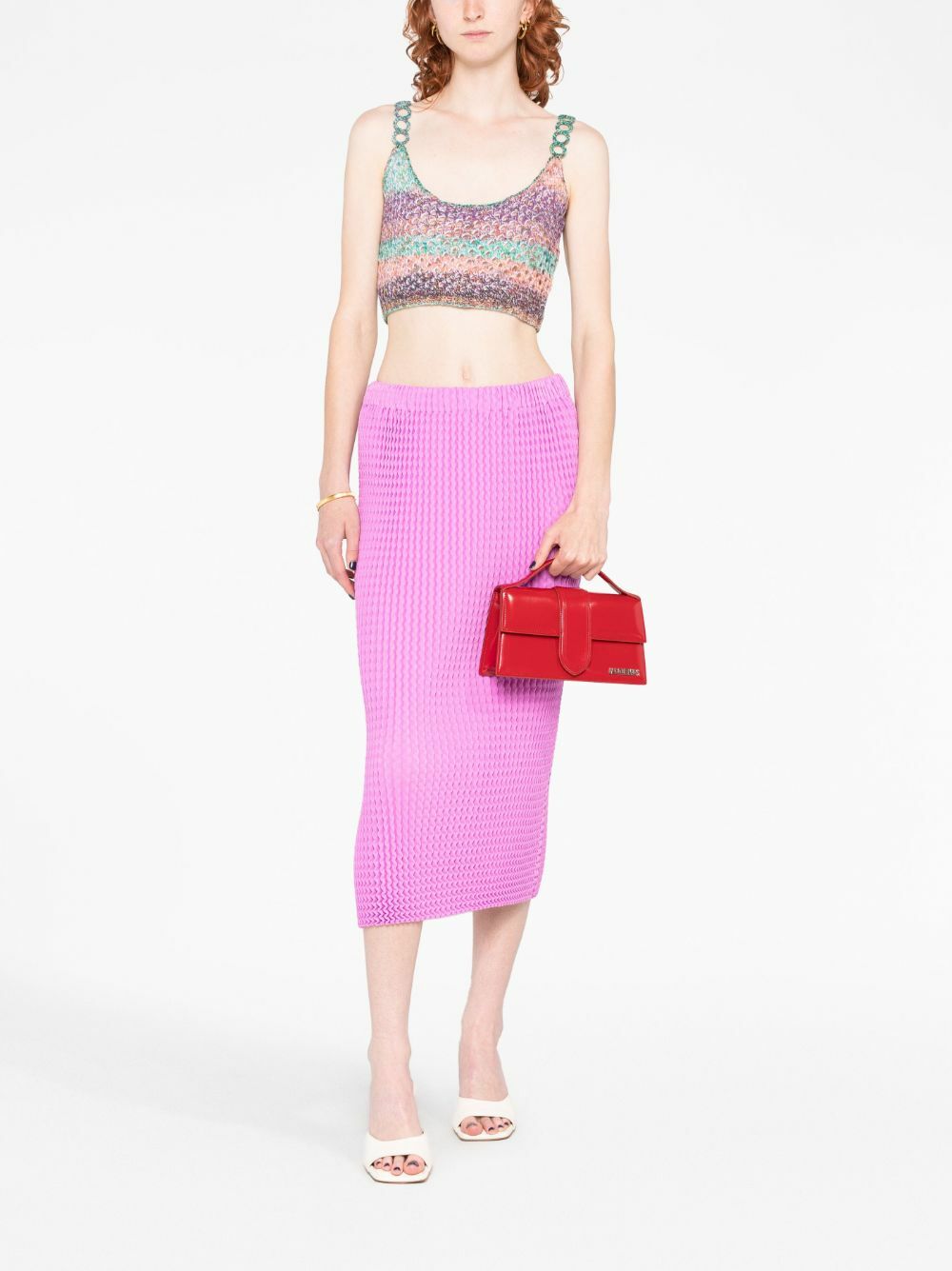 Jacquemus Red Le Grand Bambino Patent Leather Top Handle Bag Jacquemus
