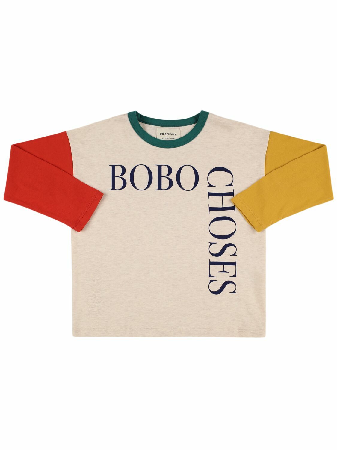 BOBO CHOSES Logo Print Organic Cotton T-shirt Bobo Choses