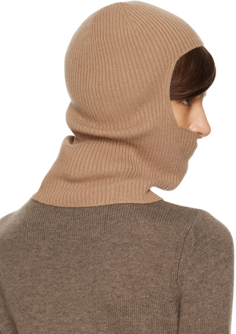 Max Mara Tan Cashmere Balaclava Max Mara