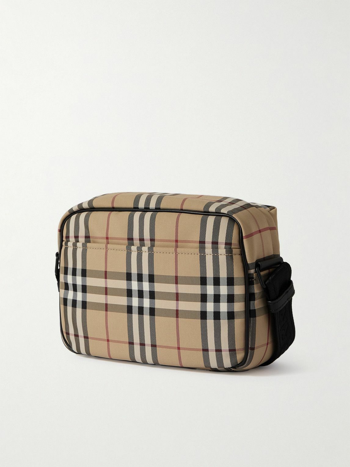 Burberry - Checked Shell Messenger Bag Burberry