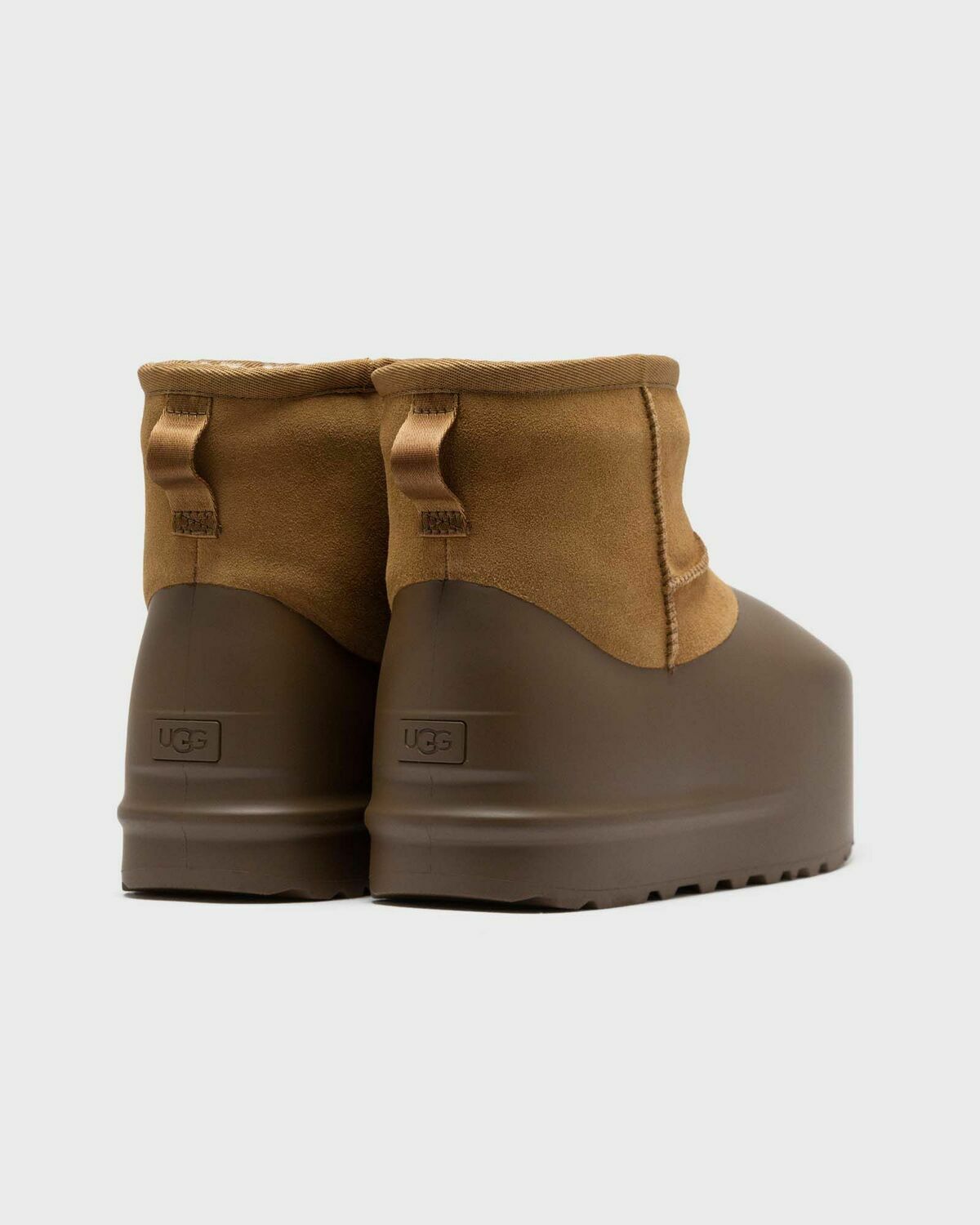 Ugg Wmns Classic Mini Pumped Molded Brown - Womens - Boots Ugg