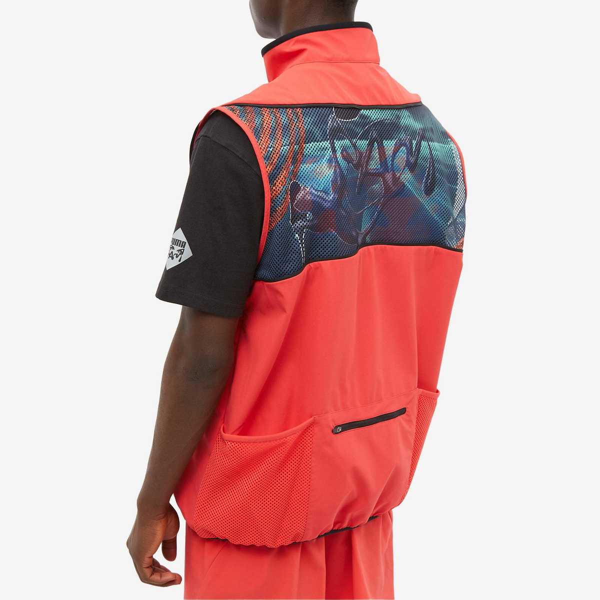 Puma x P.A.M. Zip-Off Jacket in Hibiscus Puma