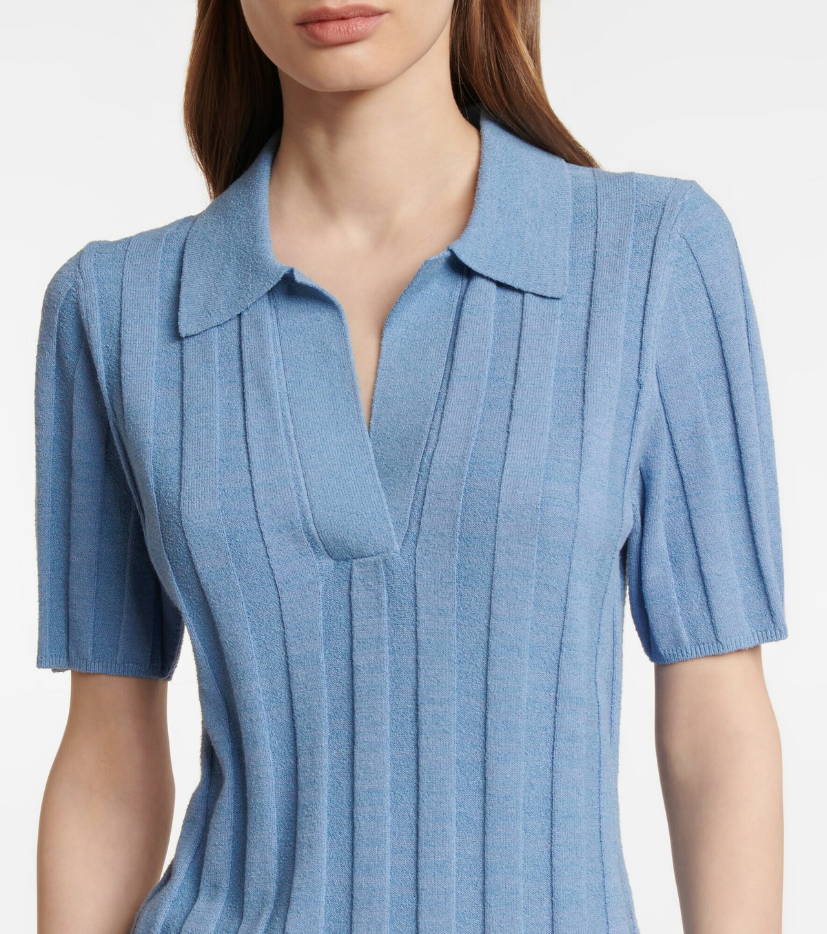 Joseph - Ribbed-knit polo sweater Joseph