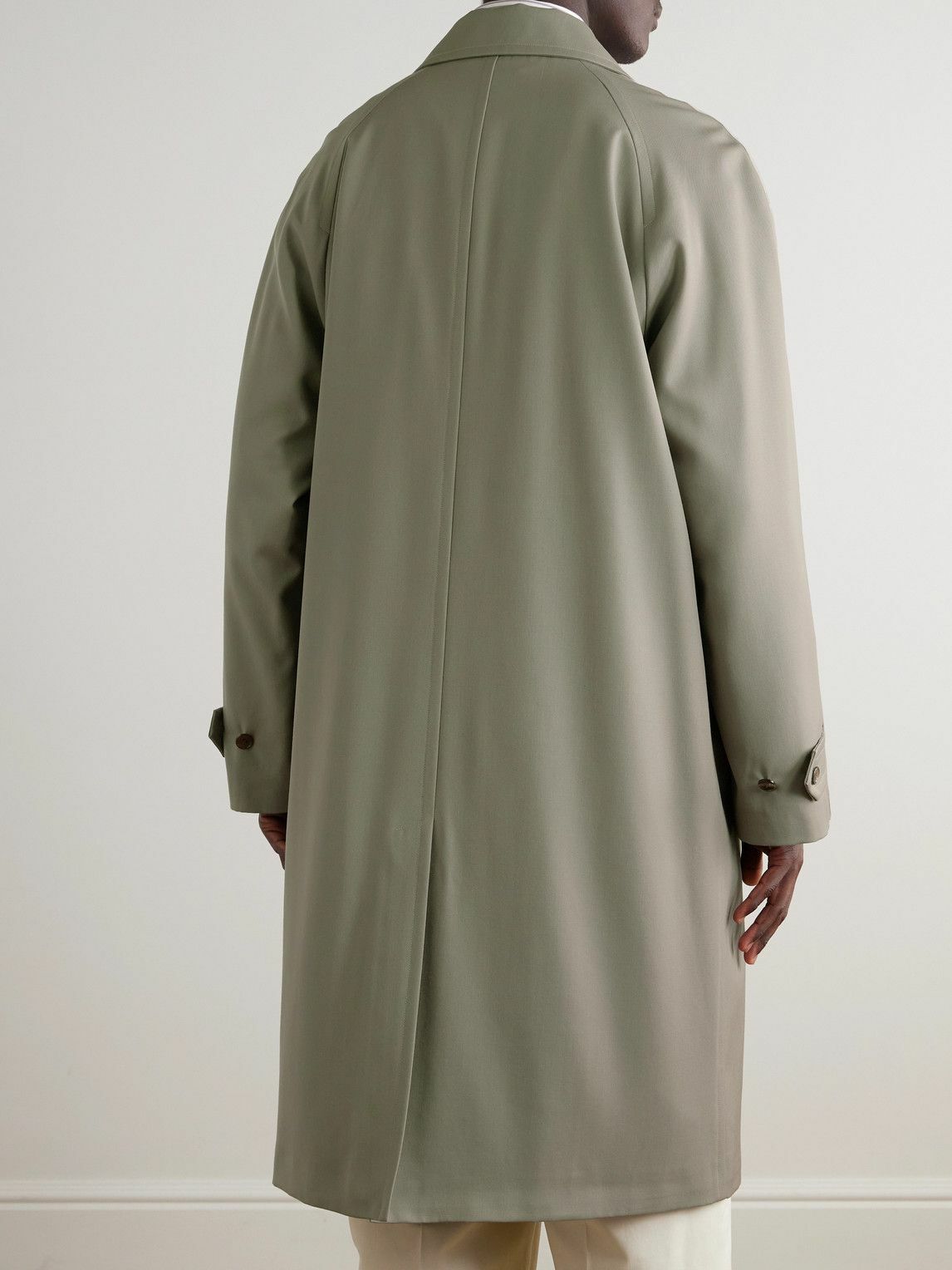 Dunhill - Super 130s Merino Wool-Twill Car Coat - Brown Dunhill