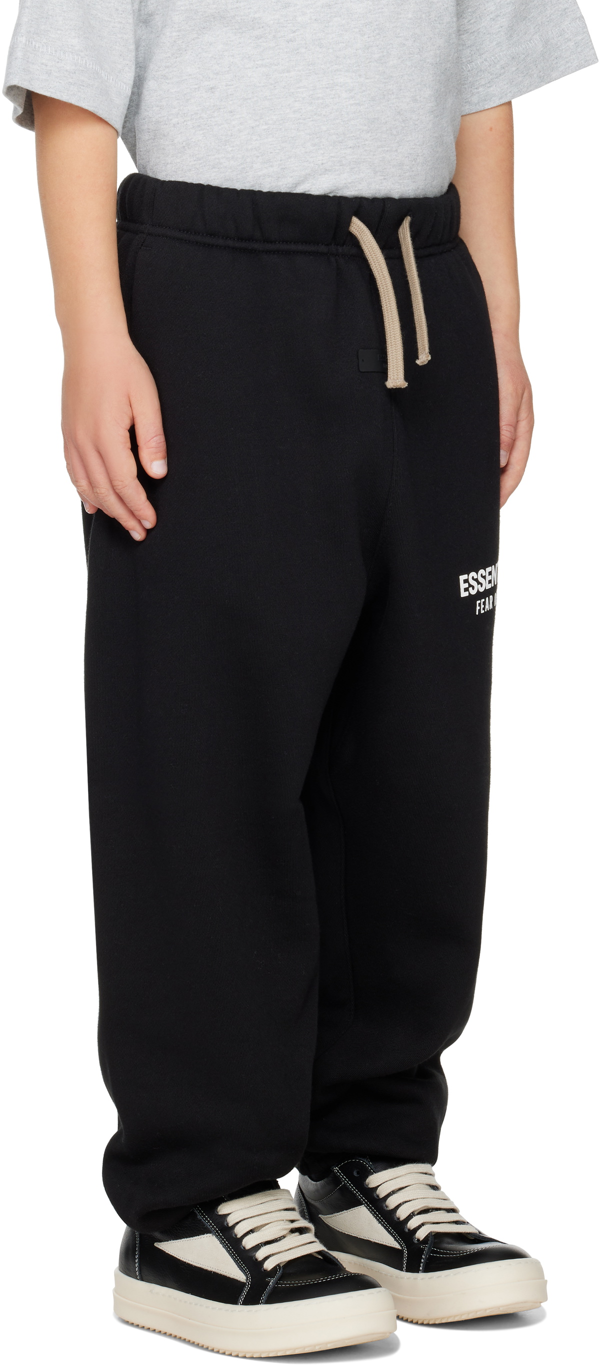 Fear of God ESSENTIALS Kids Black Fleece Essential Sweatpants Fear Of ...