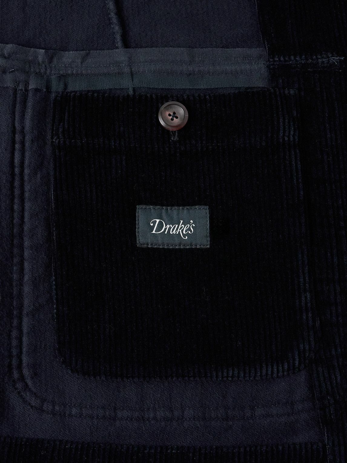 Drake's - MKI Games Cotton-Corduroy Suit Jacket - Blue Drake's