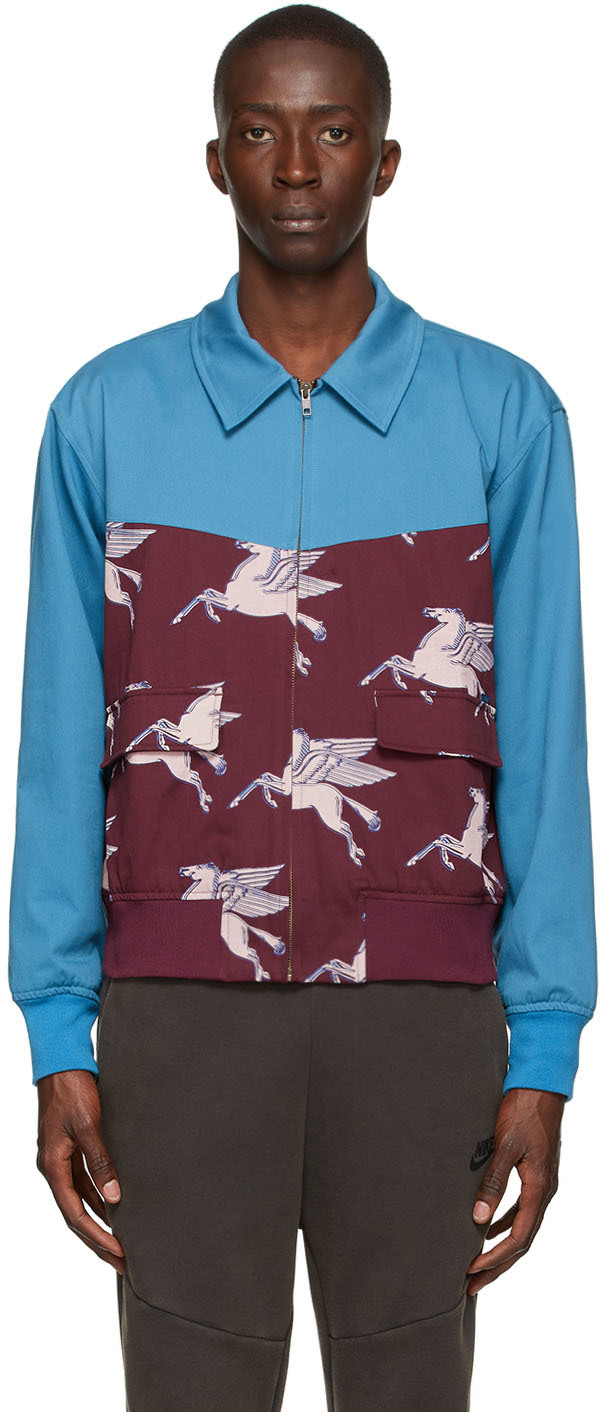 Awake NY Blue & Burgundy Pegasus Jacket Awake NY