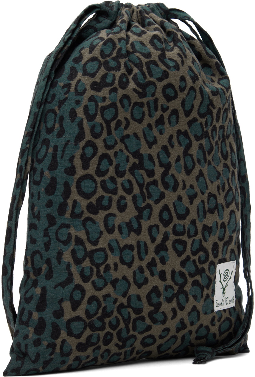 South2 West8 Blue Leopard Pouch South2 West8