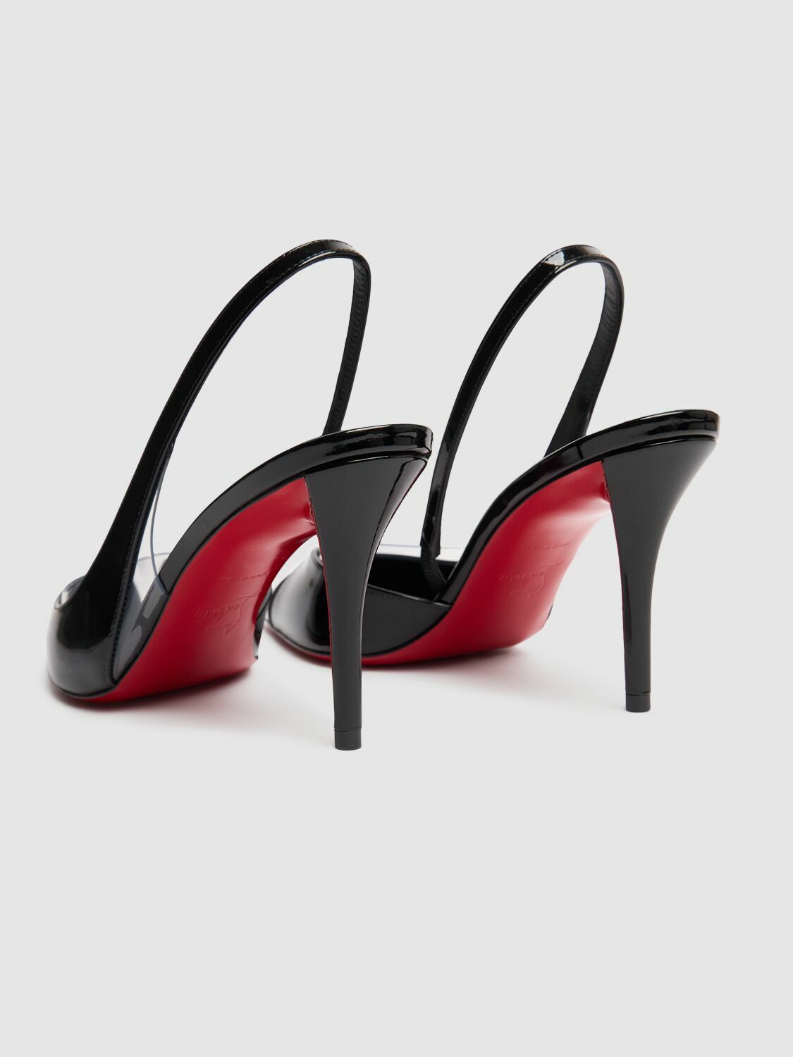 CHRISTIAN LOUBOUTIN 80mm Posticha Patent Leather & Pvc Pumps Christian ...