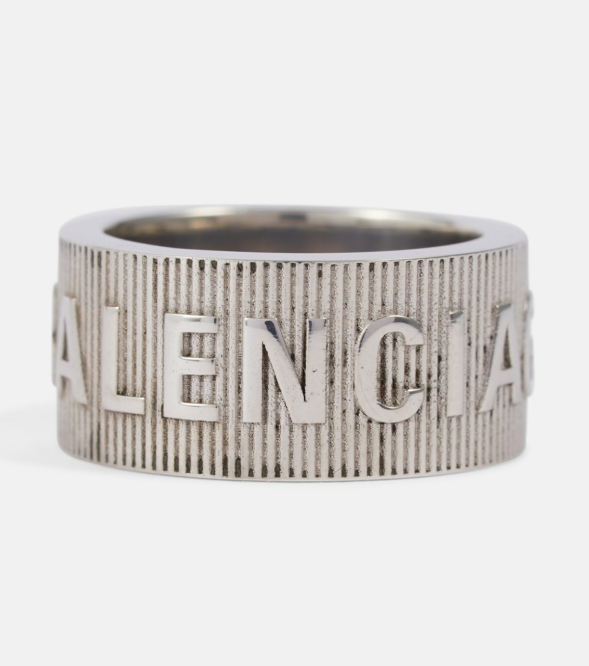 Balenciaga - Logo sterling silver ring Balenciaga