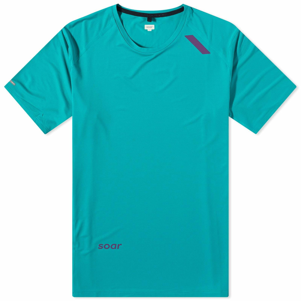 SOAR Men's Tech T-Shirt in Blue Soar Running