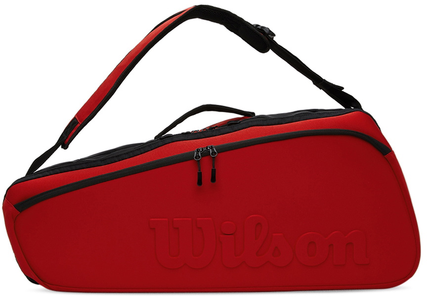 Wilson Red Clash V2 Super Tour 9-Pack Tennis Racket Bag Wilson