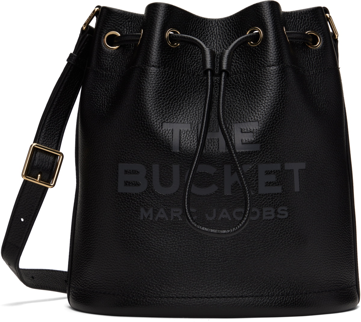 Marc Jacobs Black 'The Leather Large Bucket' Bag Marc Jacobs