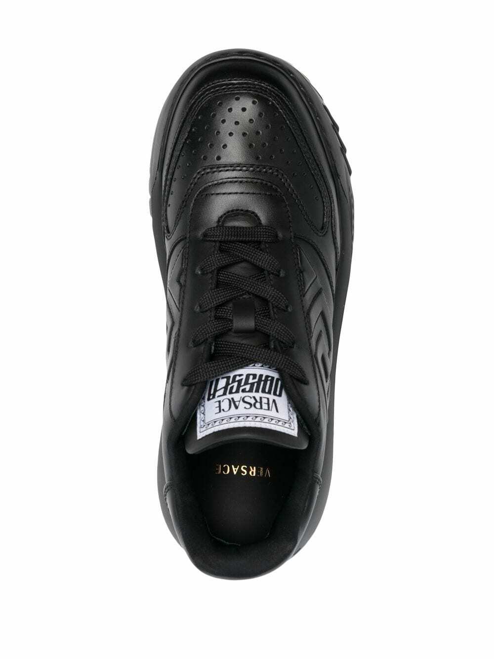 VERSACE - Odissea Leather Sneakers Versace