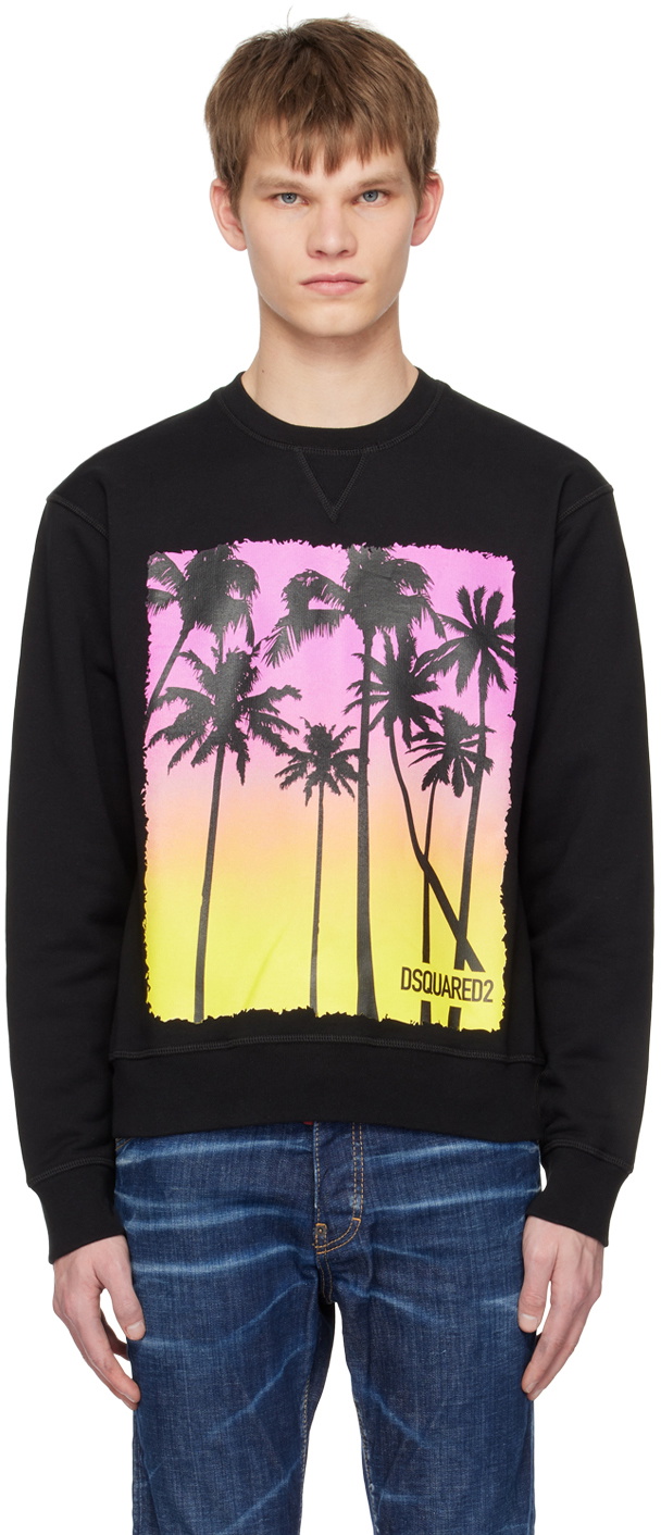 Dsquared2 Black D2 Sunrise Sweatshirt Dsquared2