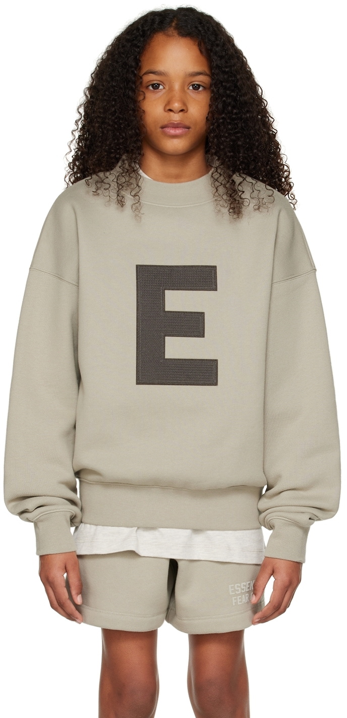 Essentials Kids Gray 'E' Sweatshirt Essentials