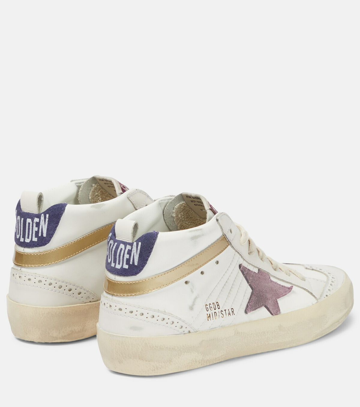 Golden Goose Mid Star suede and leather sneakers Golden Goose Deluxe Brand