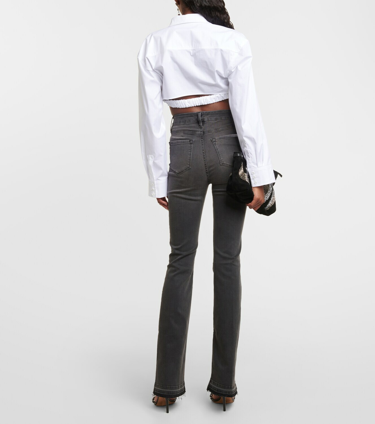 Frame Le Super High Crop Mini bootcut jeans Frame Denim