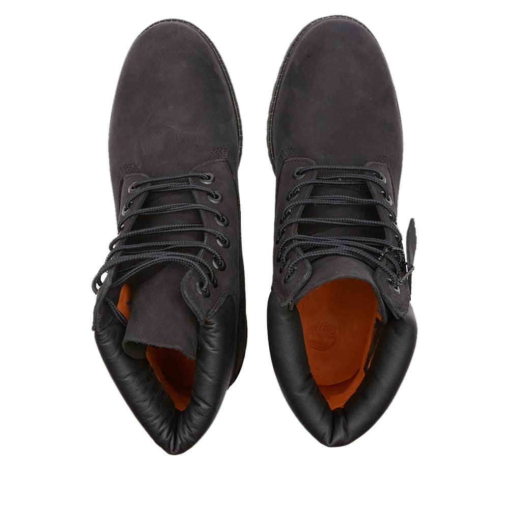 Timberland Men's 6" Premium Boot in Black Nubuck Timberland