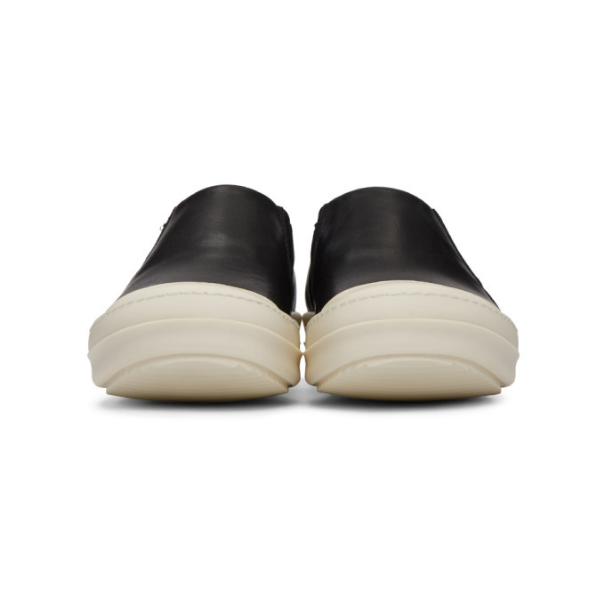 Rick Owens Black Boat Slip-On Sneakers Rick Owens