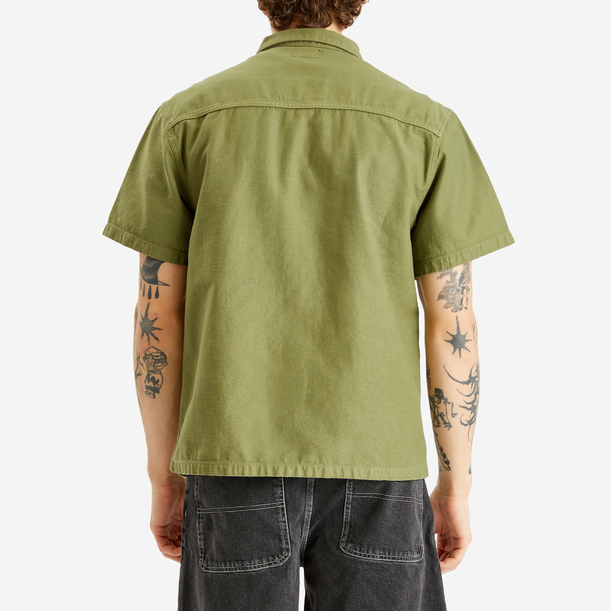 Stan Ray Men's Patchwork CPO Shirt in Olive Stan Ray