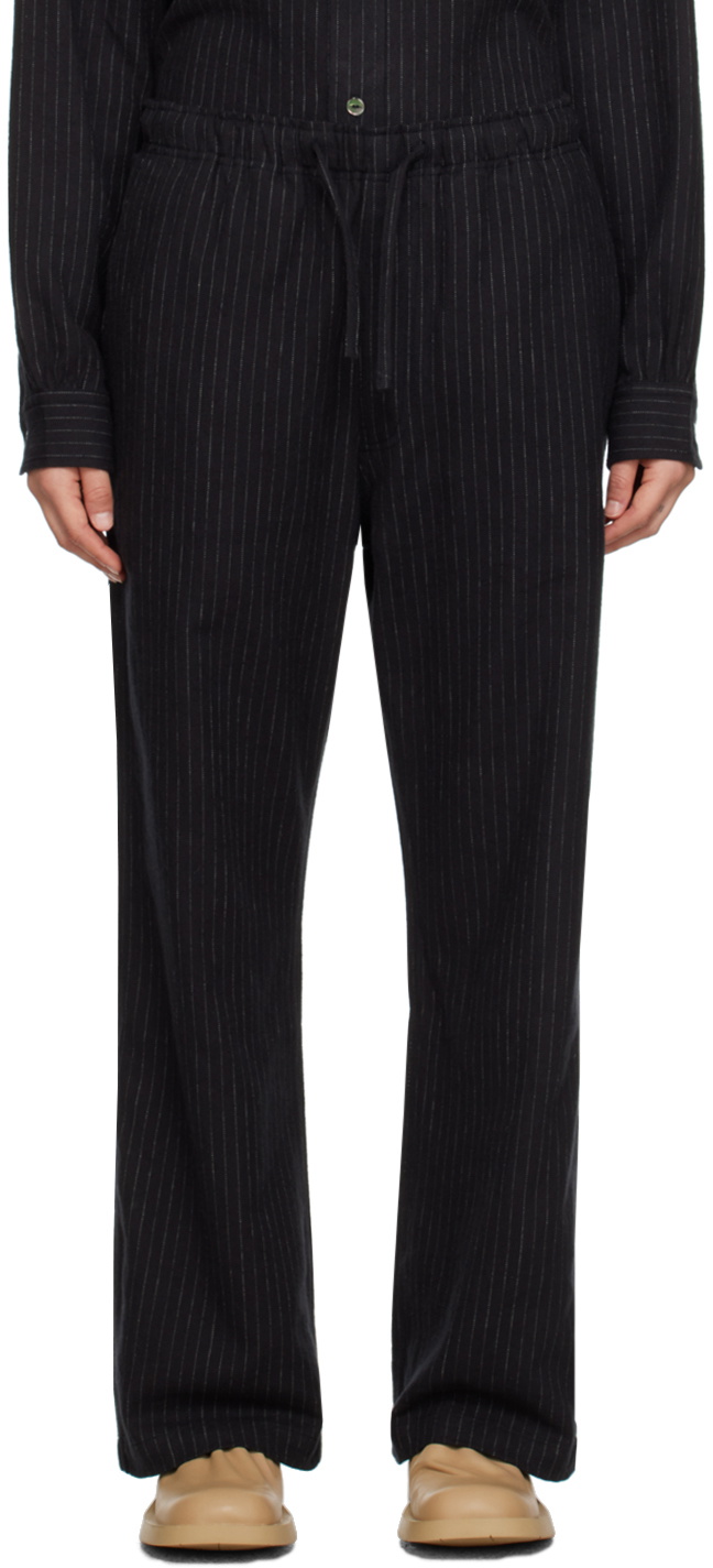 NEEDLES Black String Work Lounge Pants Needles