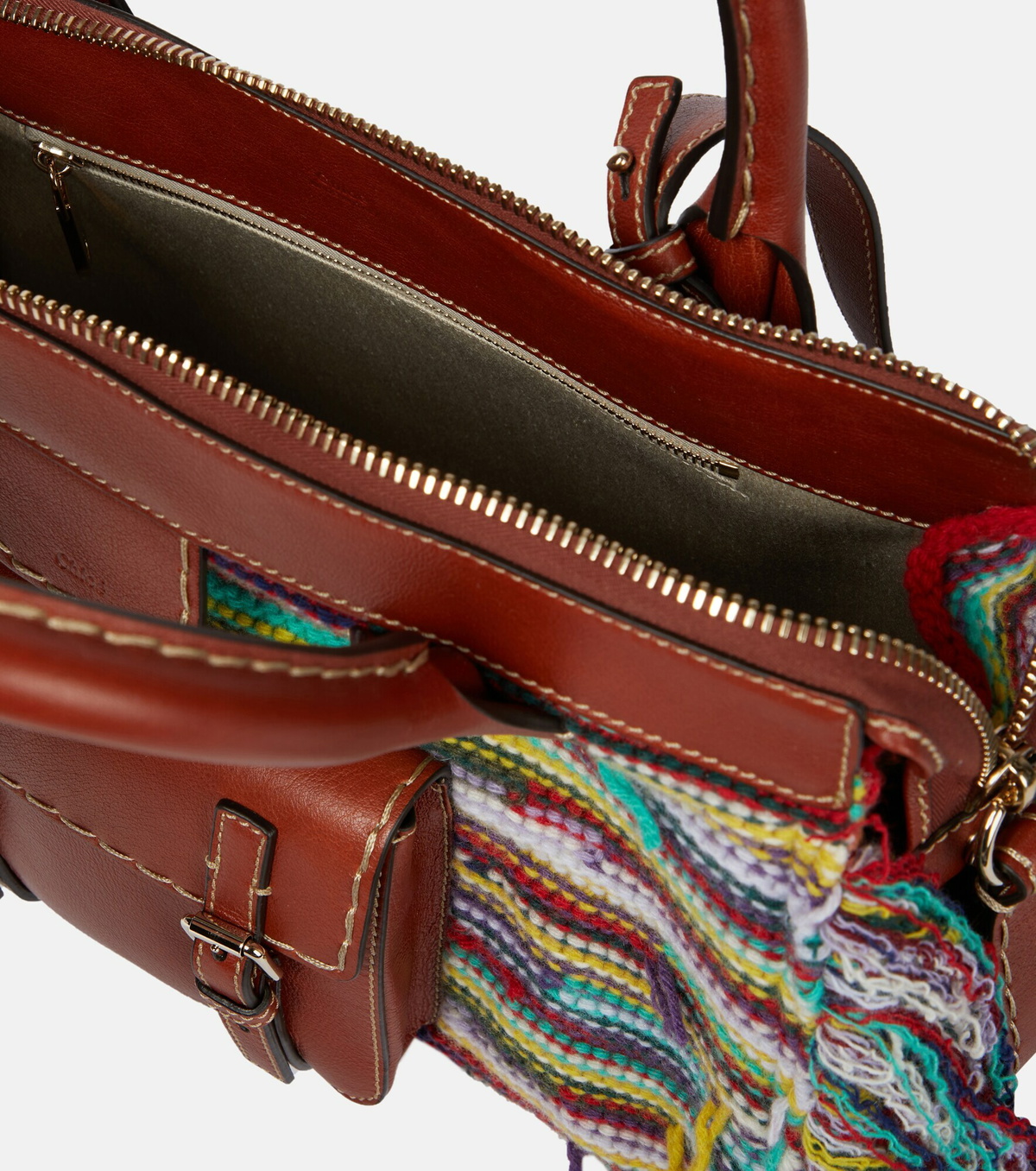 Chloe - Edith Medium cashmere and leather tote Chloe