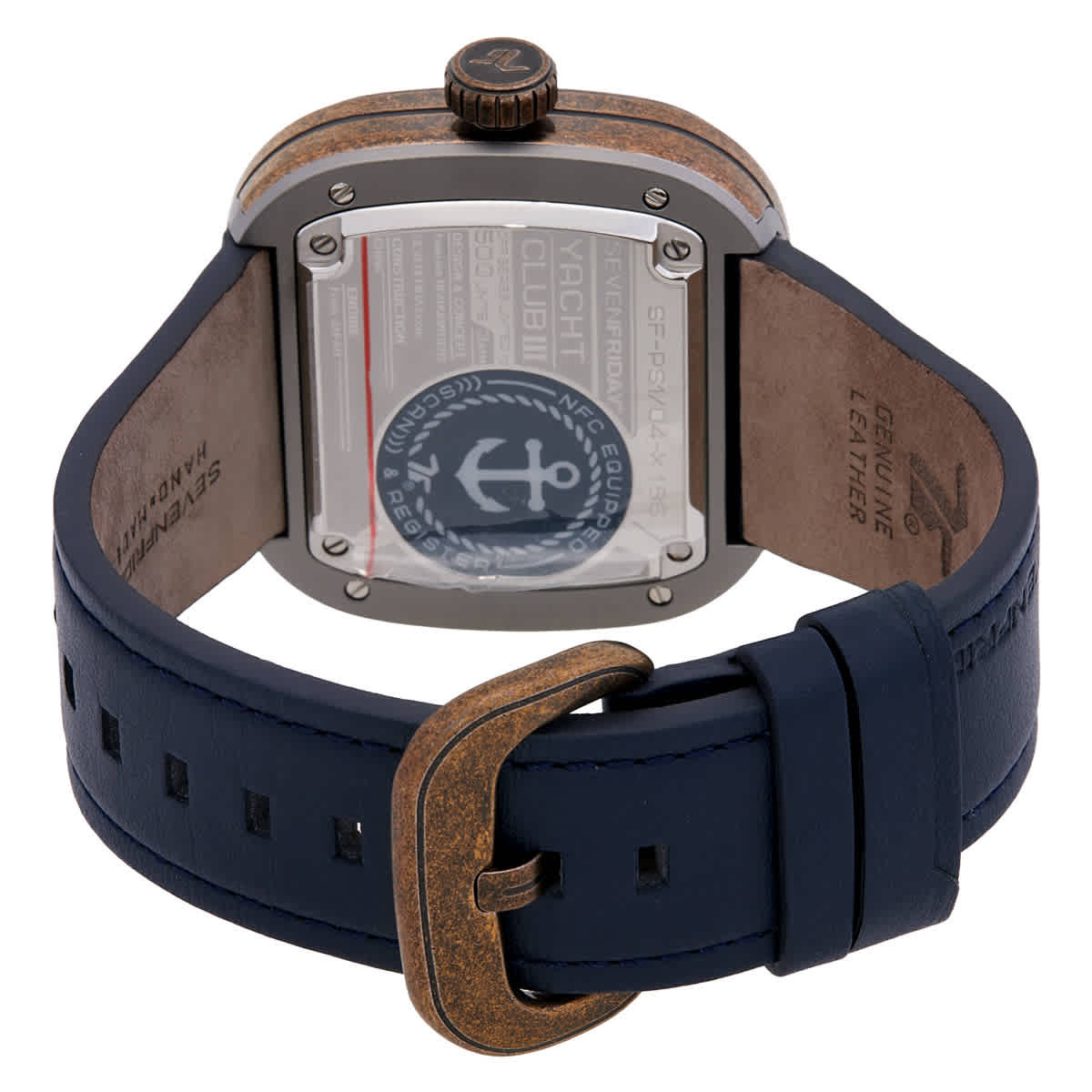 Sevenfriday Classic Skeletonized Blue Gold Dial Mens Watch PS1/04 ...
