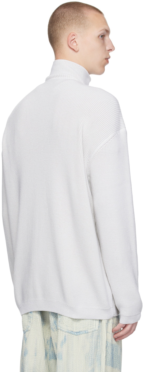 Our Legacy Off-White Half-Zip Sweater Our Legacy