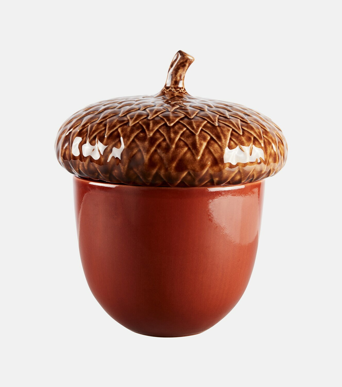 Bordallo Pinheiro Gudrun Acorn Large earthenware container by Claudia Schiffer Bordallo Pinheiro