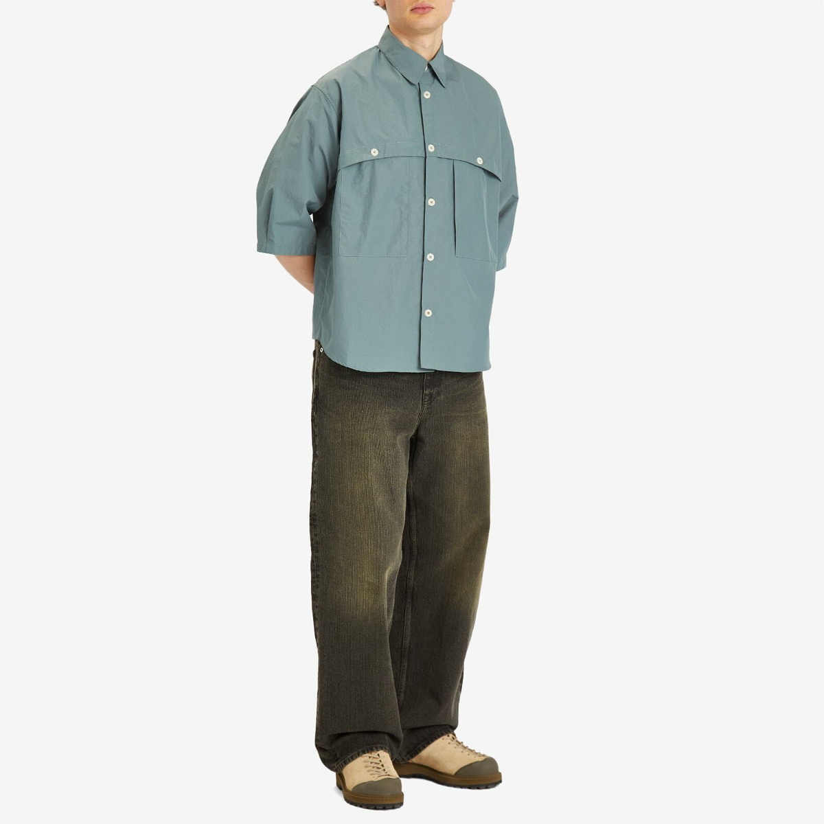 Our Legacy Men's Vast Cut Jeans in Black Sand Chain Twill Our Legacy