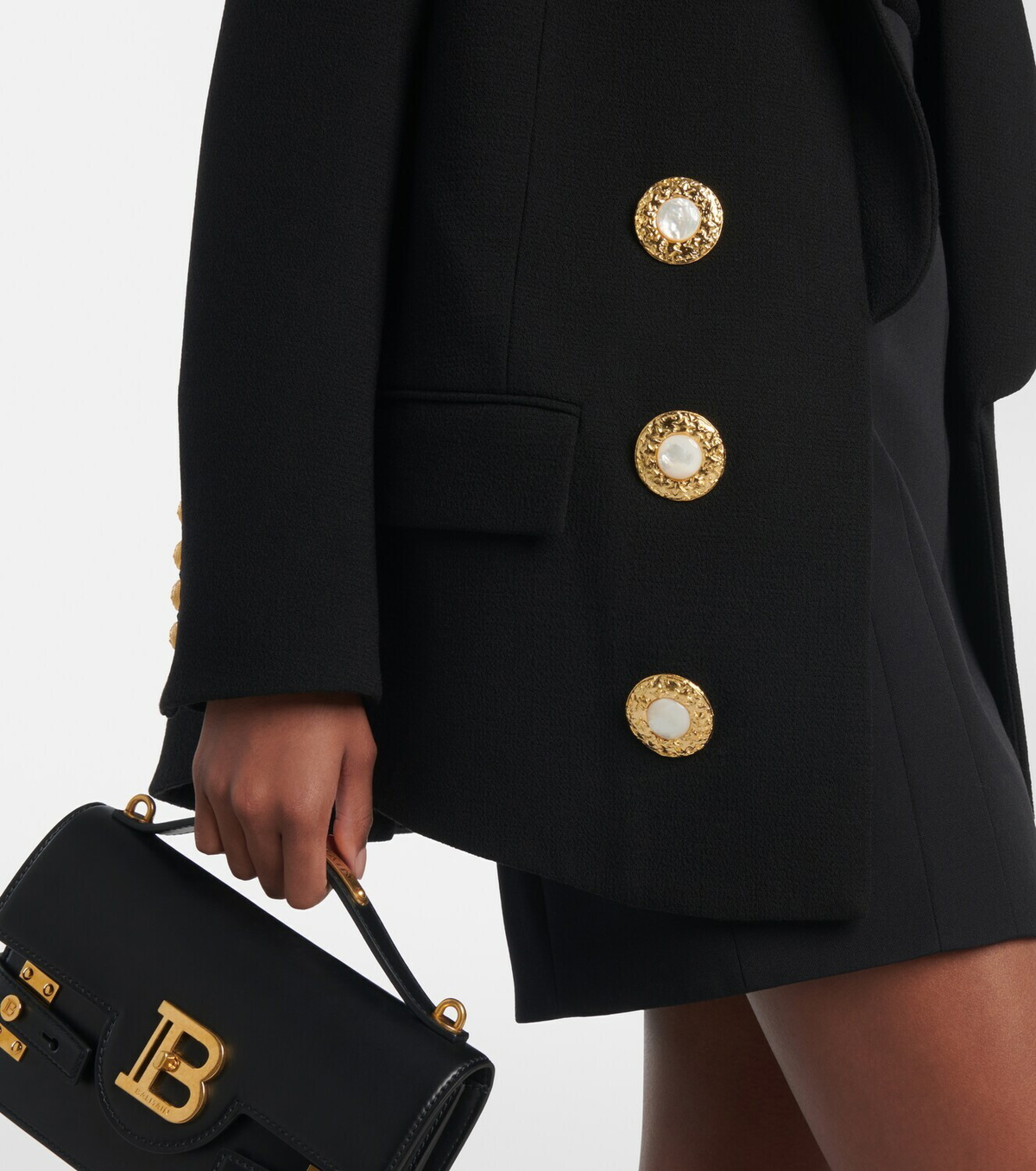 Balmain Embellished virgin wool jacket Balmain