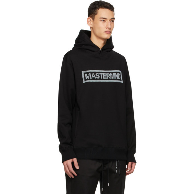 mastermind WORLD Black Beaded Logo Hoodie MASTERMIND WORLD