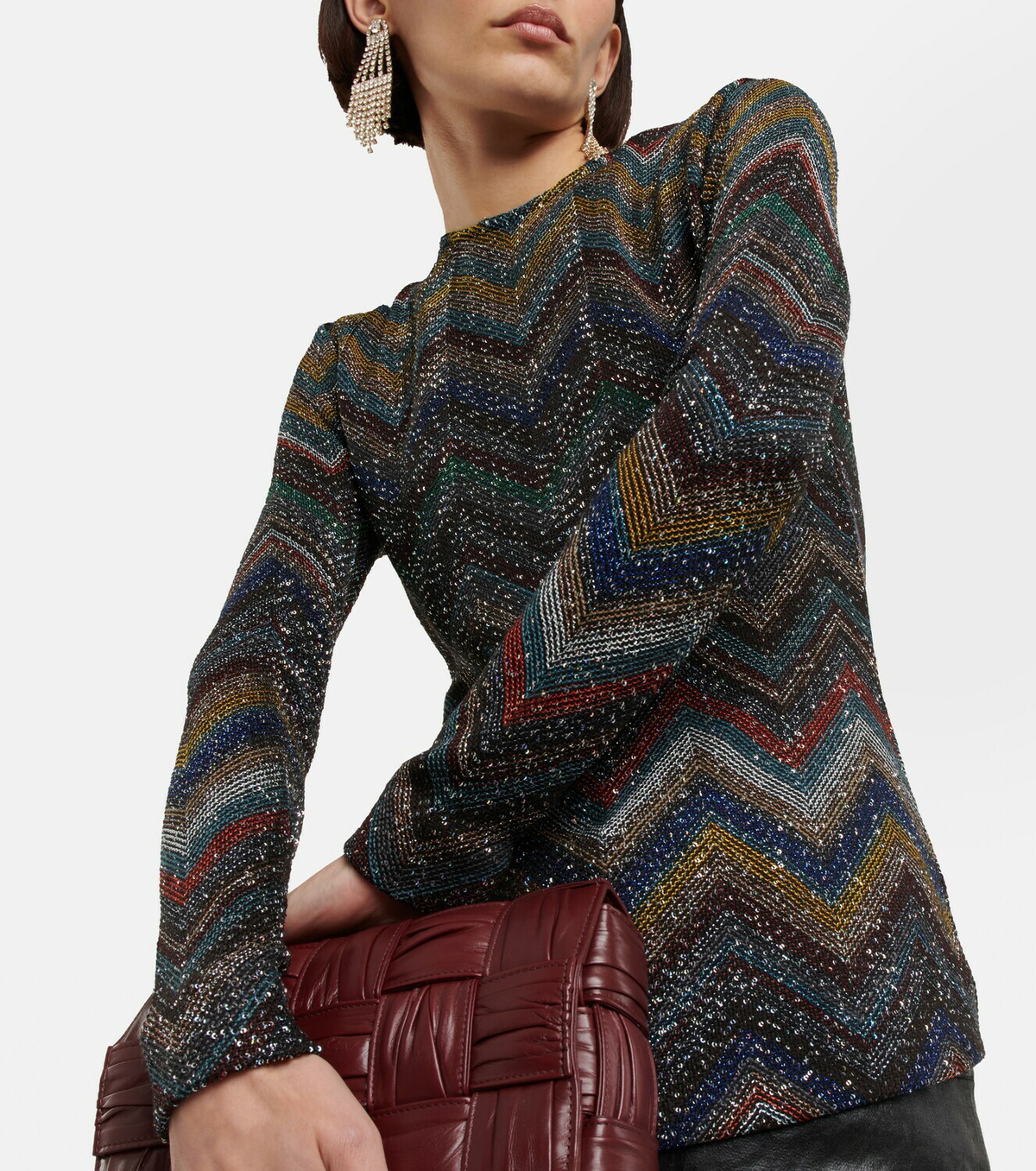 Missoni - Chevron lamé sweater Missoni