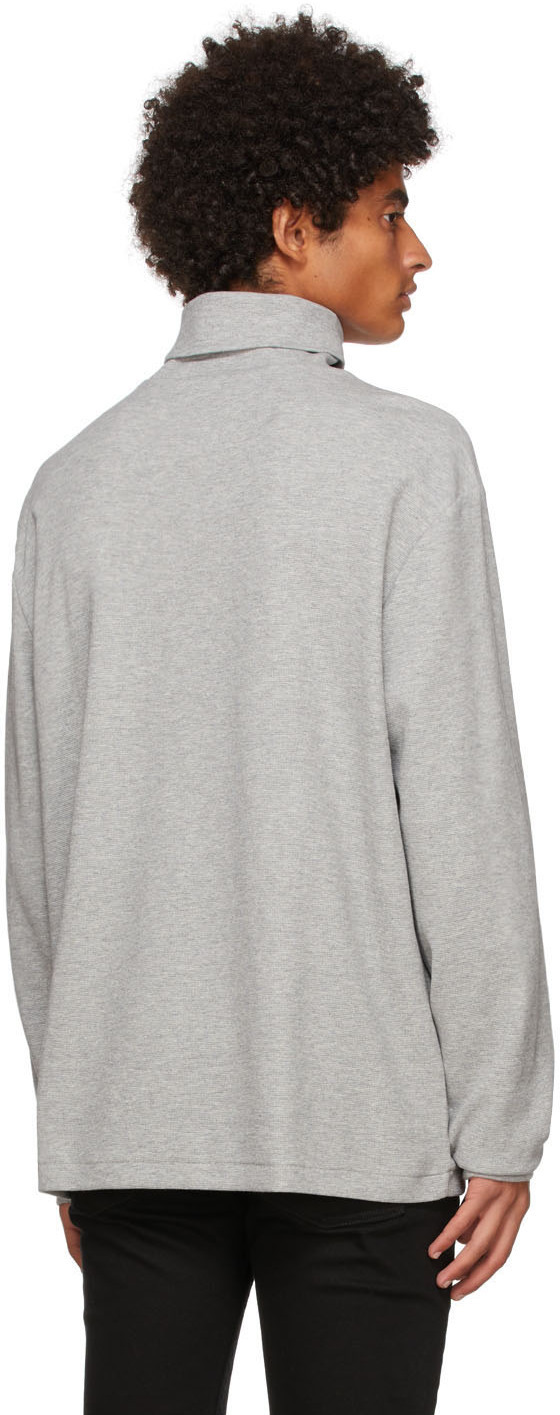 Polo Ralph Lauren Grey Double Knit Sport Turtleneck Polo Ralph Lauren
