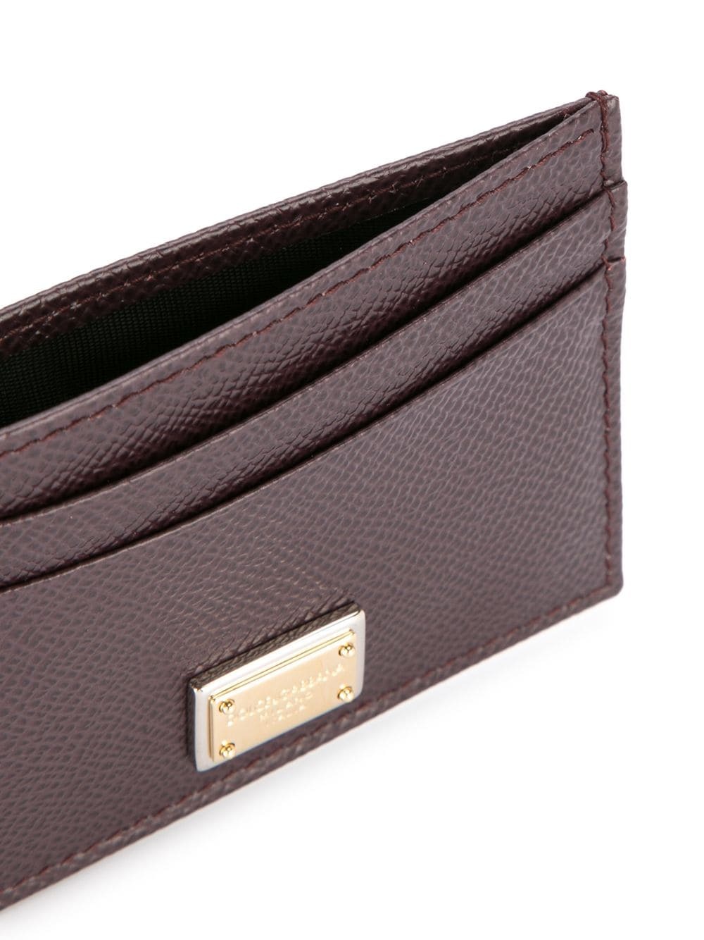 DOLCE & GABBANA - Leather Credit Card Case Dolce & Gabbana