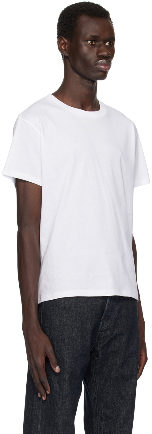 Second/Layer Three-Pack White Classic Short Sleeve T-shirts Second/Layer