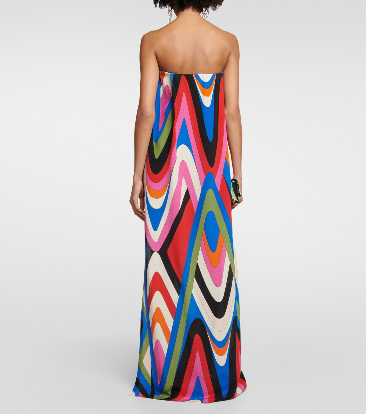 Pucci - Printed strapless maxi dress Emilio Pucci