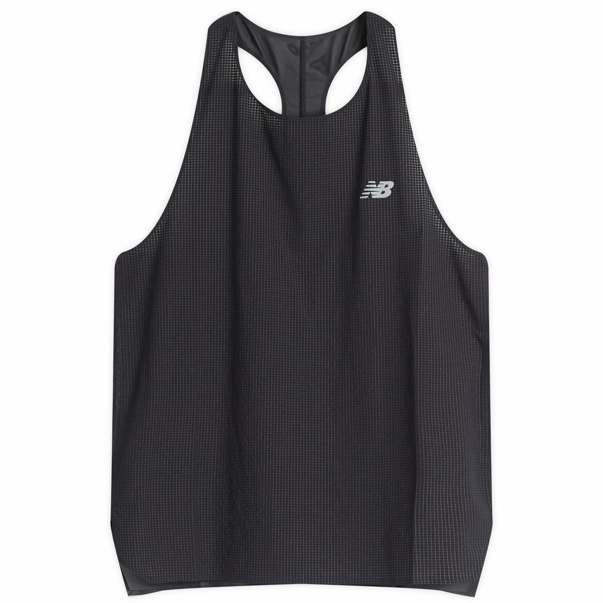 New Balance Race Day Ultra Light Singlet in Black New Balance