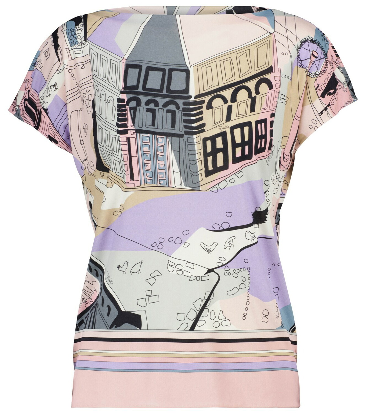 Pucci Printed jersey top Emilio Pucci