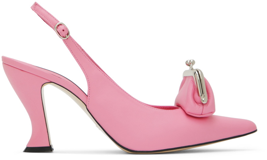 Pushbutton Pink Coin Purse Heels Pushbutton