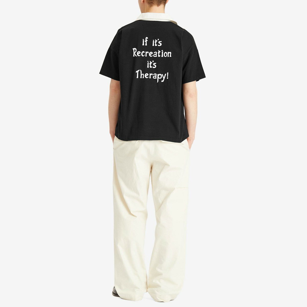 BODE Men's Recreation Polo in Black Bode