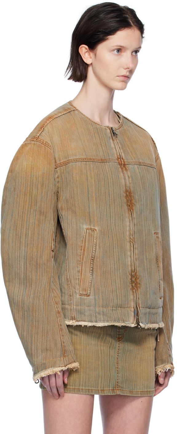 Diesel Beige D-Marge-Fsd Denim Jacket Diesel
