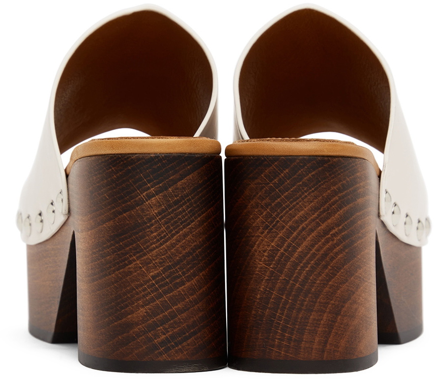 Marni Off-White Wood Clog Sandals Marni