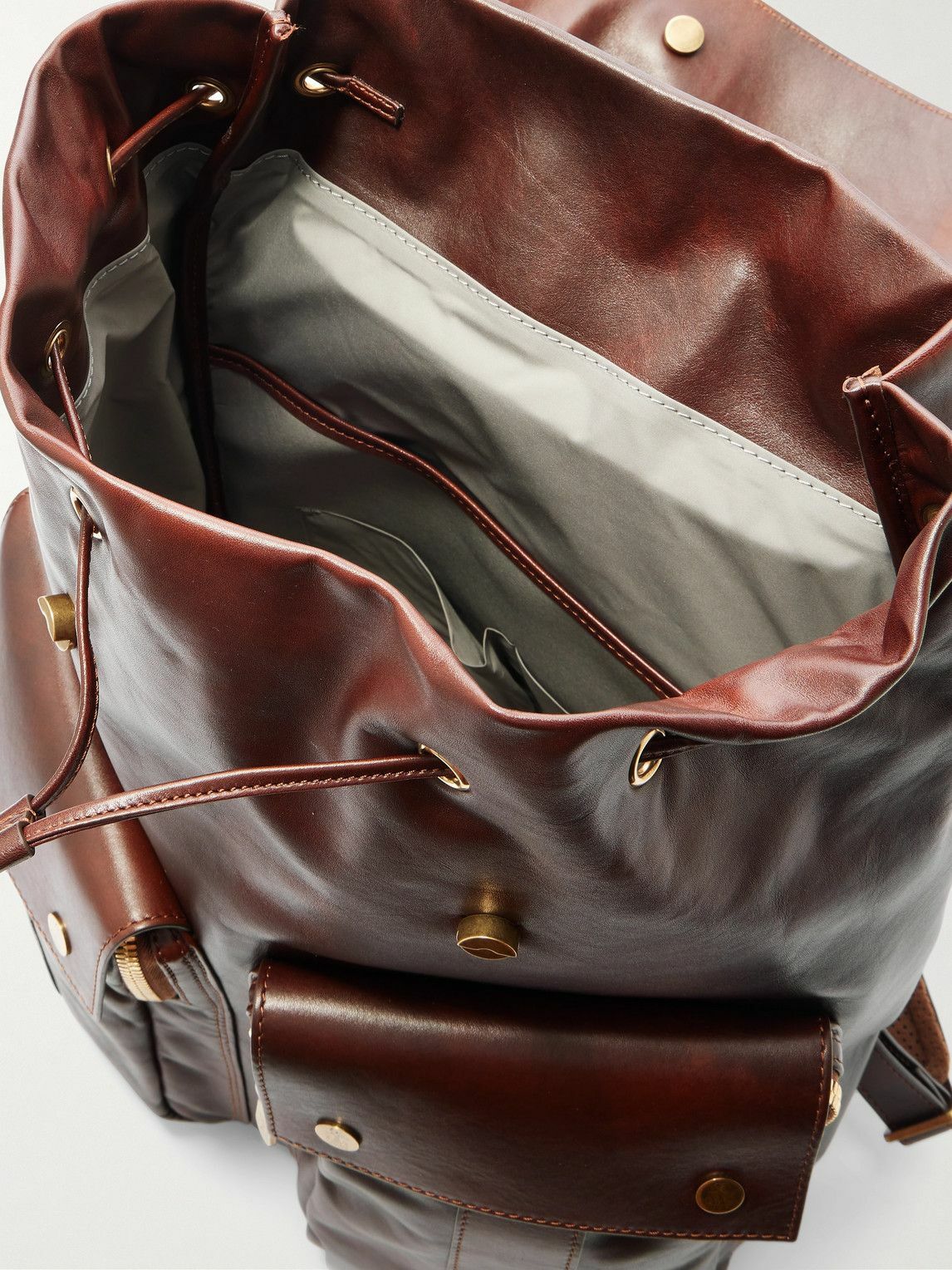 Brunello Cucinelli - Leather Backpack Brunello Cucinelli
