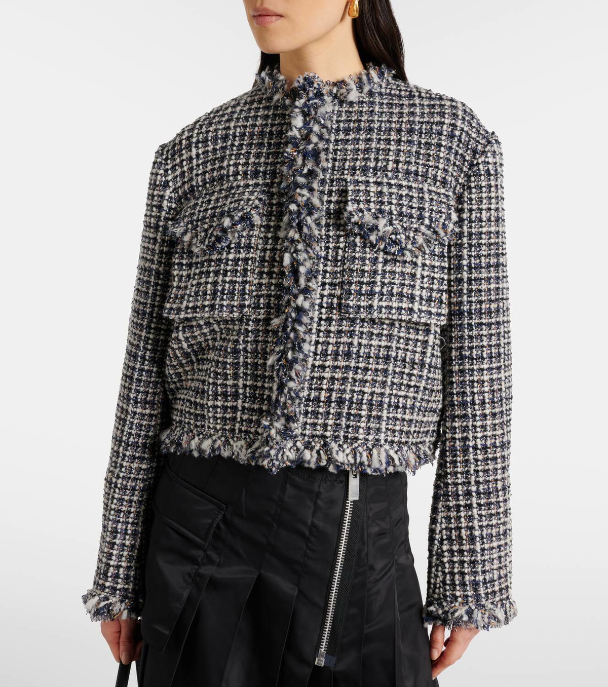 Sacai Wool-blend tweed jacket Sacai
