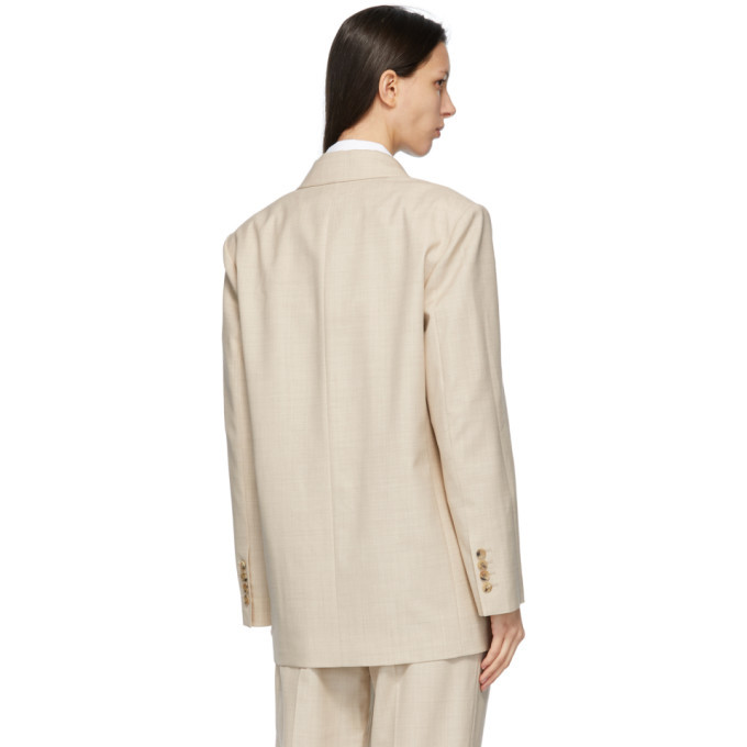 DRAE Beige Summer Wool Blazer DRAE
