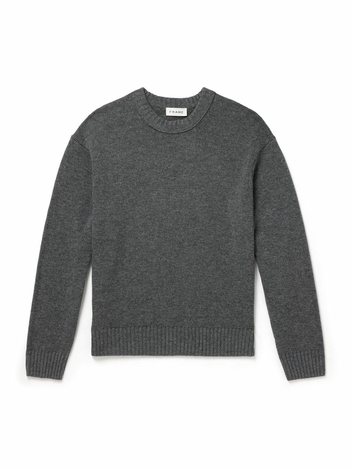 FRAME - Wool and Cashmere-Blend Sweater - Gray Frame Denim